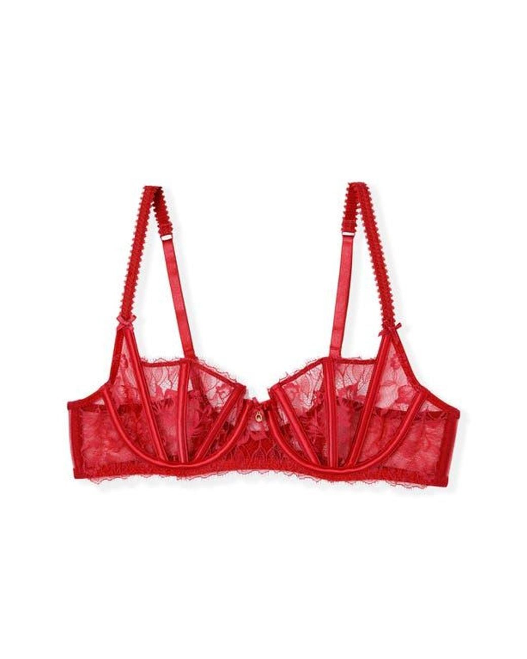 Etam Mascarade °9 Embroidered Underwire Balconette Bra | Lyst