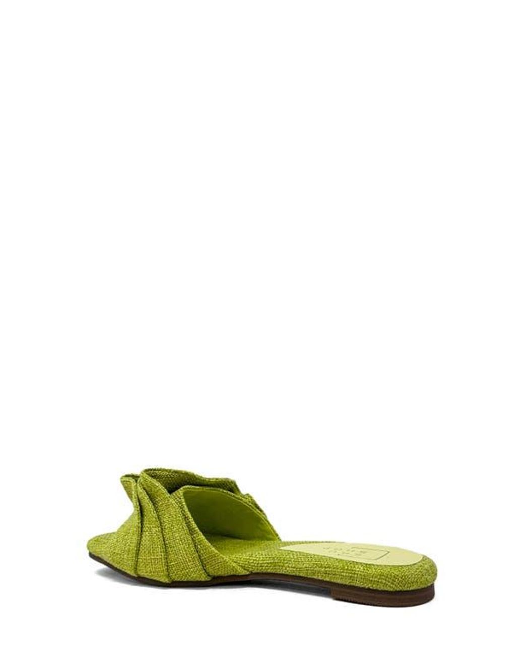 Shu Shop Daisy Slide Sandal in Green | Lyst