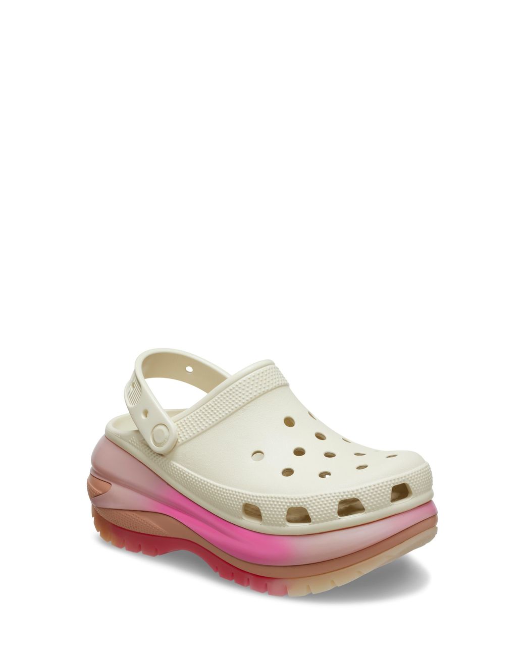 Crocs™ Classic Mega Crush Color Dip Clog in Natural | Lyst