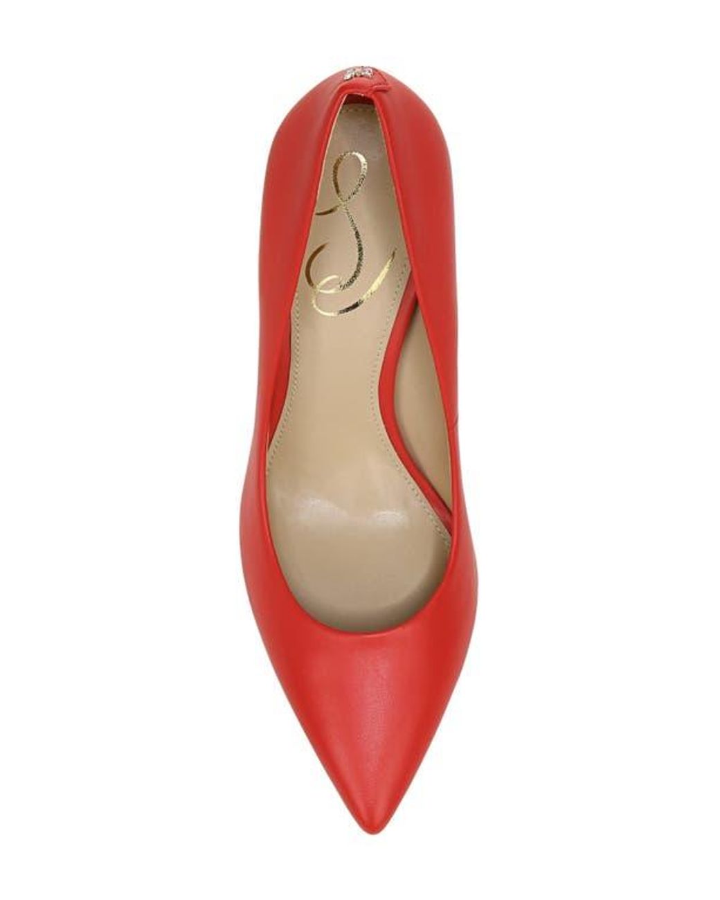 Sam Edelman Hazel Pointed Toe Pump in Red | Lyst
