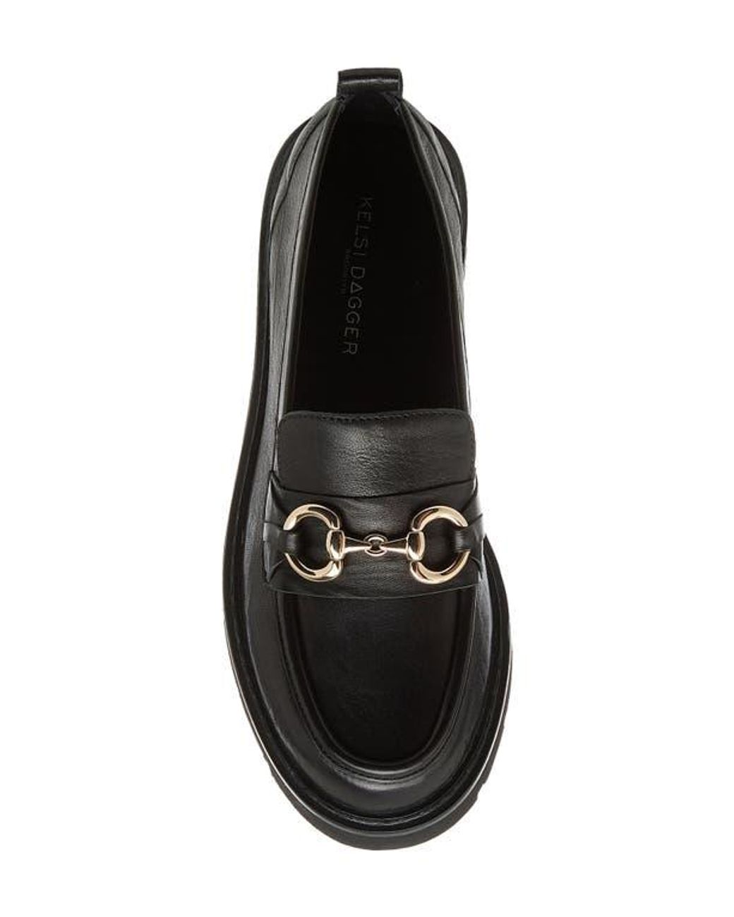 Kelsi Dagger Brooklyn Jemmie Platform Bit Loafer in Black | Lyst