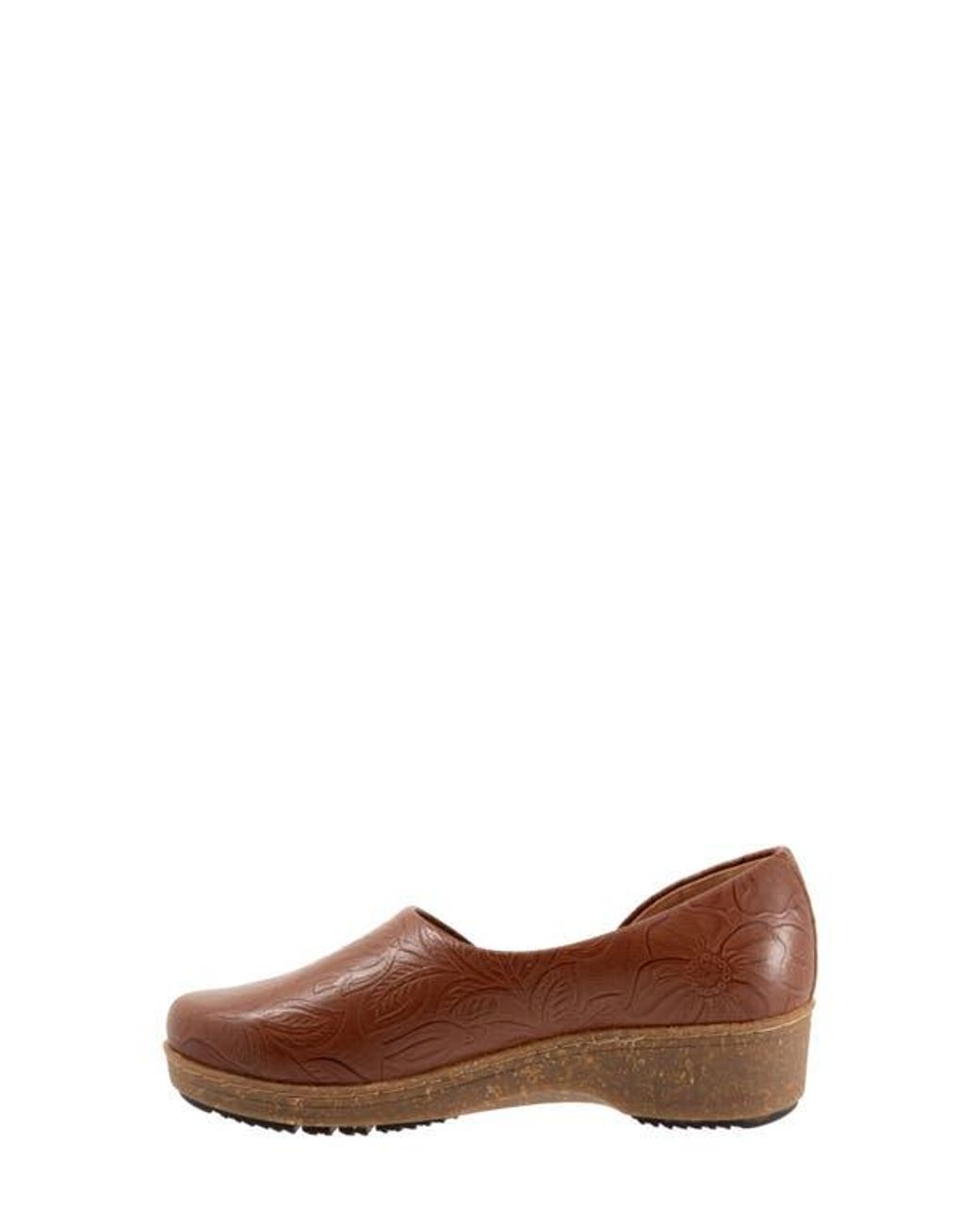 Softwalk Addie Half D'Orsay Platform Clog in Brown | Lyst