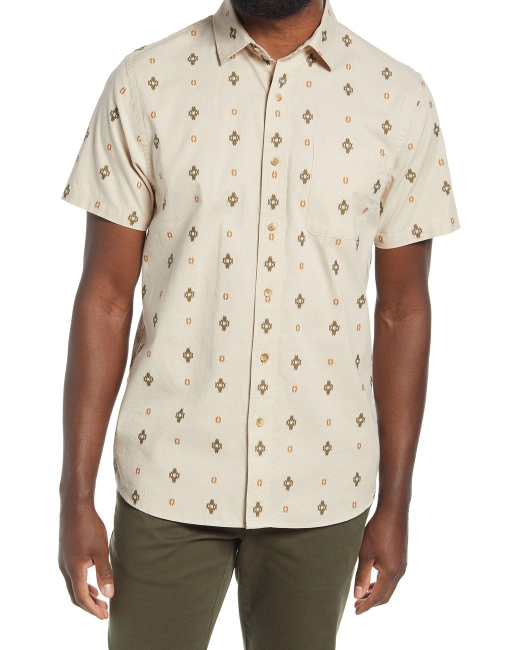Pendleton Cotton Carson Short Sleeve Button-up Shirt in Natural ...