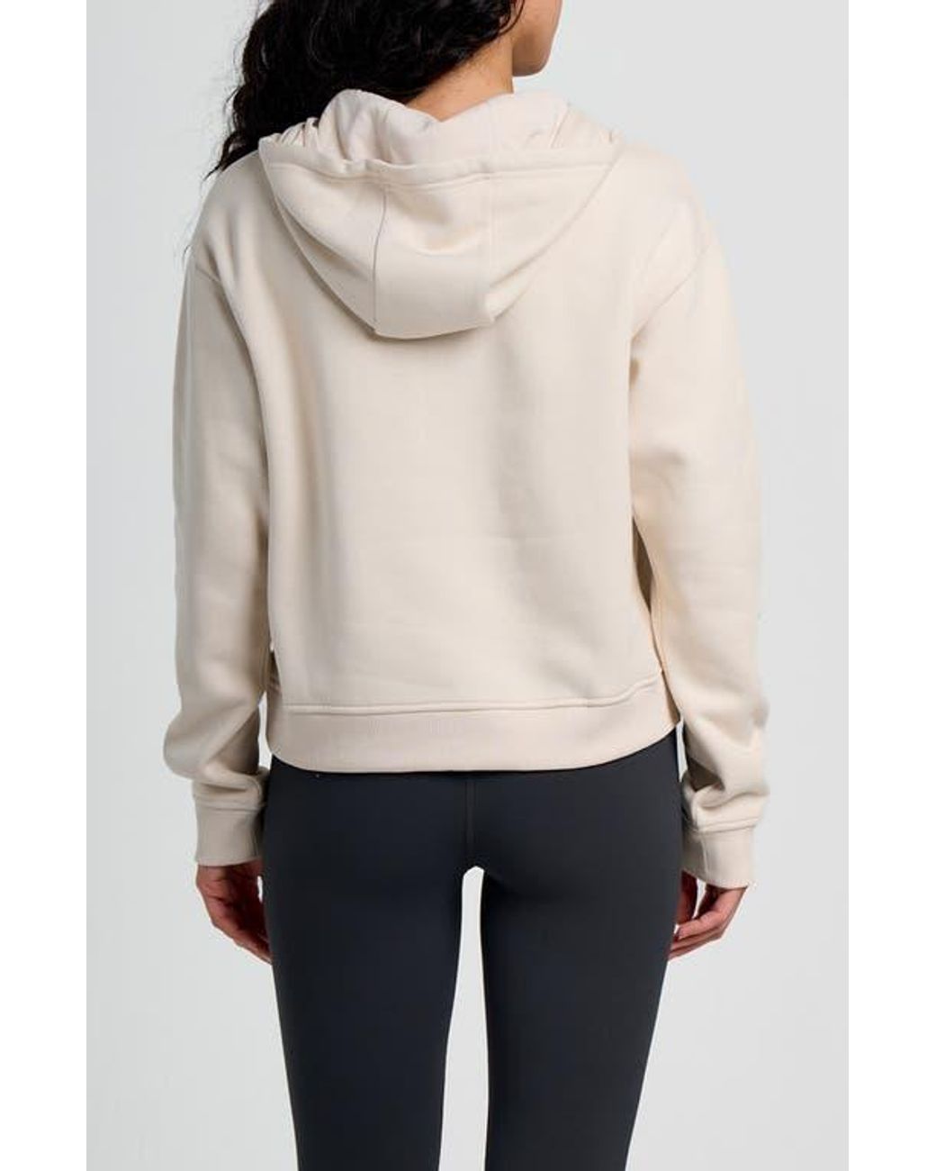 Free Fly Northcoast Fleece Half Zip Hoodie in Natural | Lyst