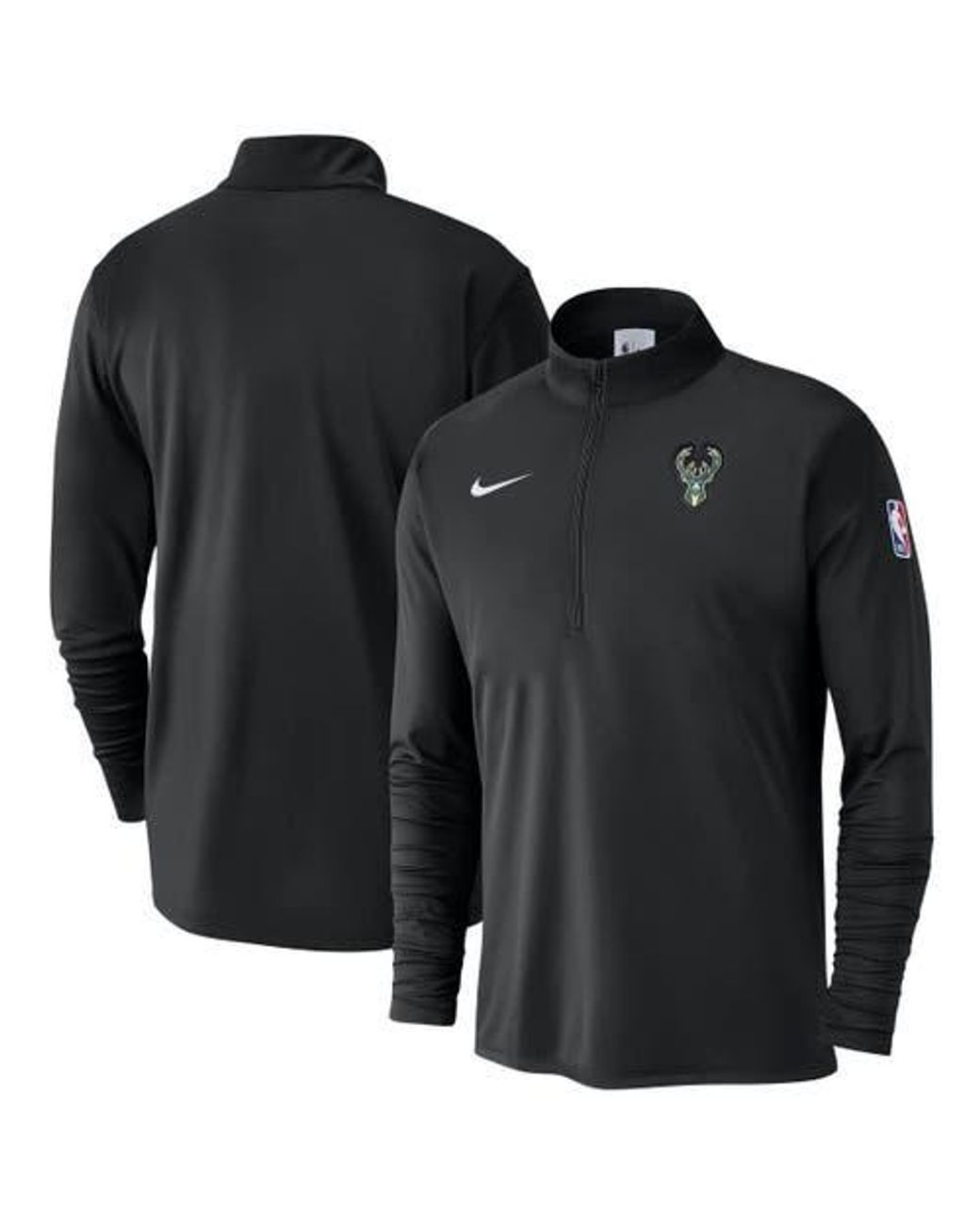 Nike Milwaukee Bucks 2024/25 Courtside Performance Half-Zip Top in ...