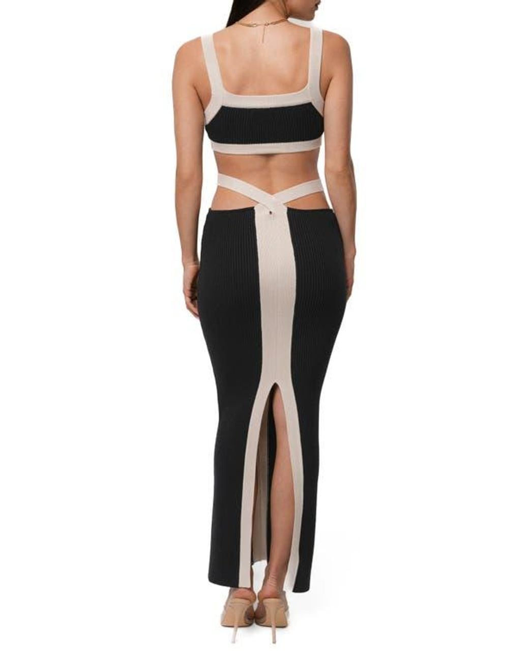 JLUXLABEL Coastal Drift Crop Top & Skirt Set in Black | Lyst