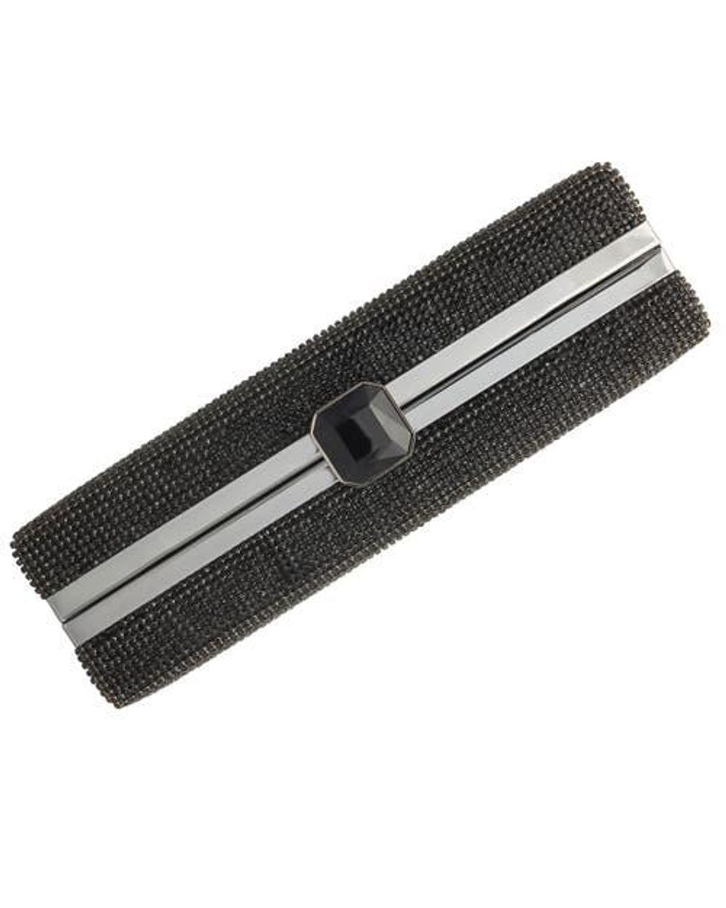 Whiting & Davis Olivia Crystal Top Minaudiere in Black | Lyst
