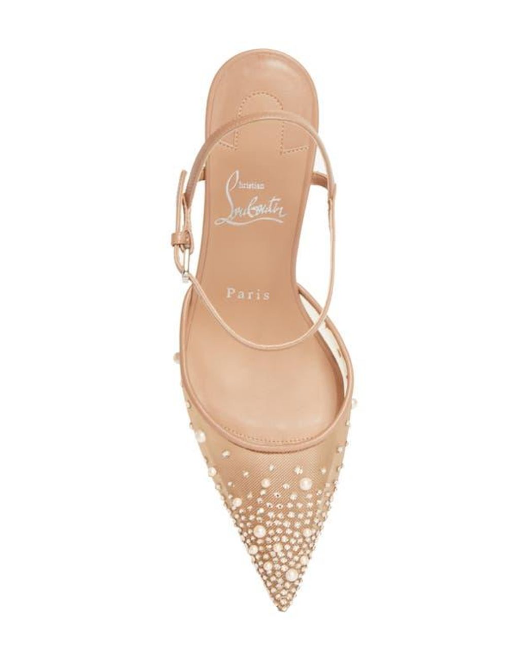 Christian Louboutin Miss Z Riviera Pump in Natural | Lyst