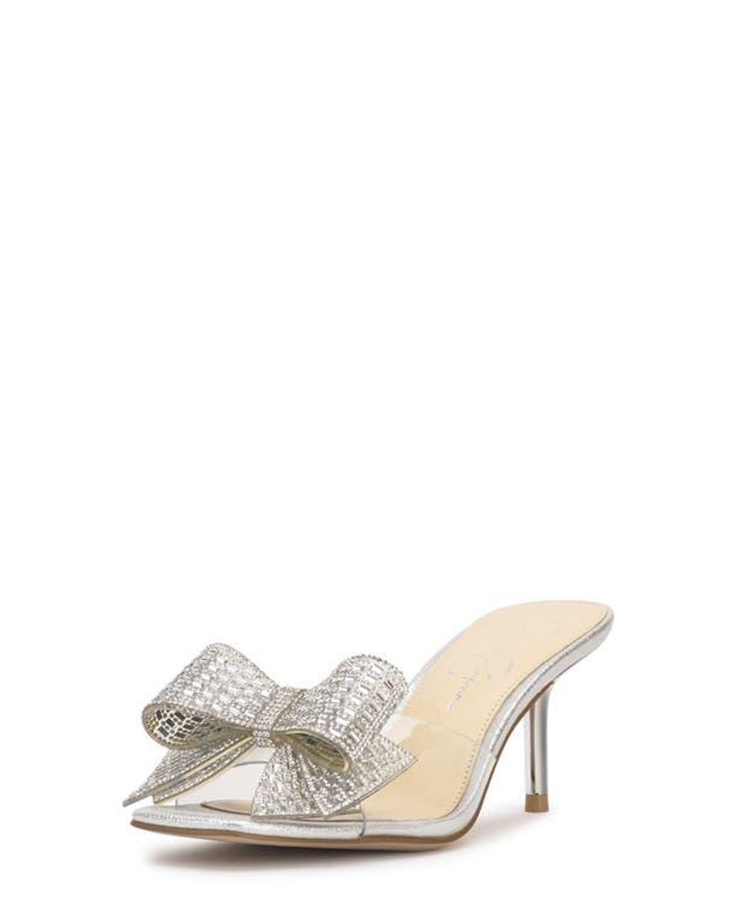 Jessica Simpson Celisha Slide Sandal in White | Lyst