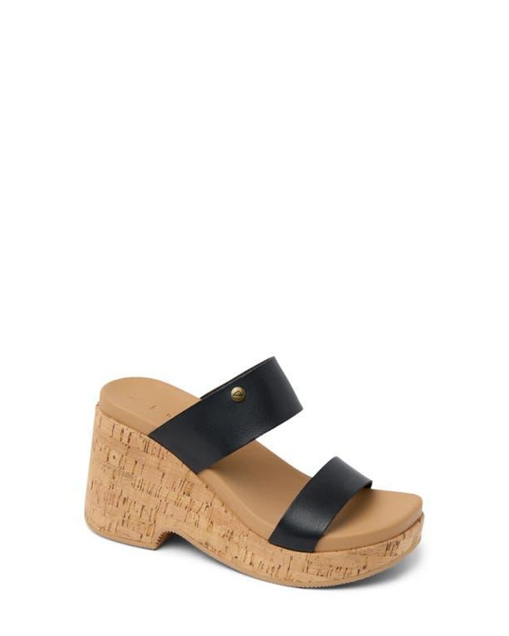 Reef Sunset Ibiza Platform Slide Sandal in White | Lyst