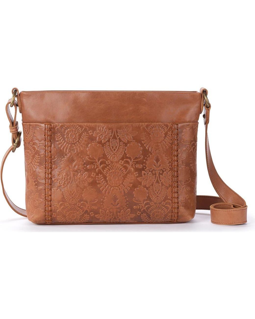The Sak Melrose Crossbody Leather Bag in Brown | Lyst