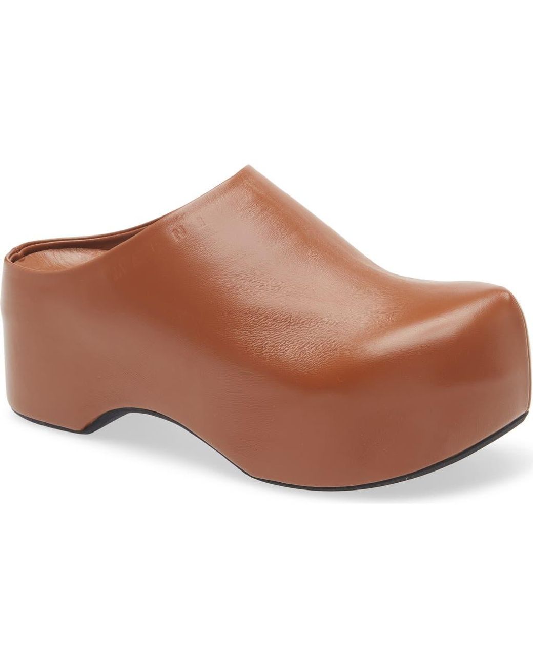 Marni Chunky Platform Clog in Brown | Lyst