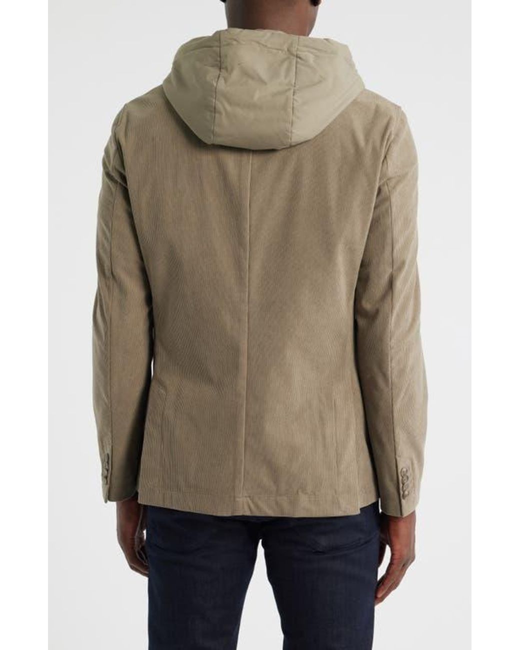 BOSS Hanry Slim Fit Corduroy Sport Coat With Removable Hoodie Bib for ...