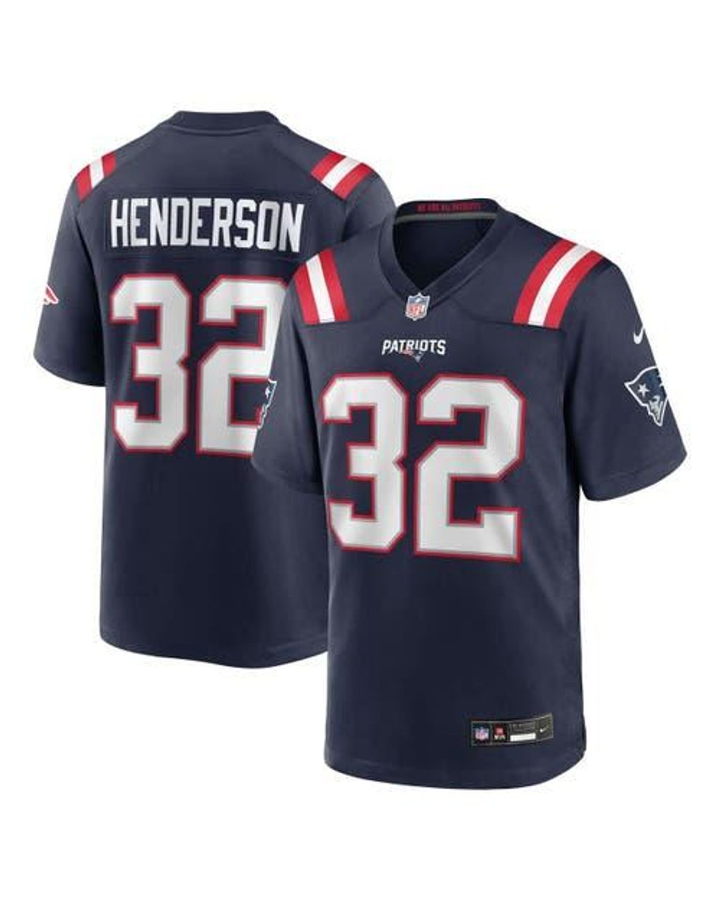 Nike Treveyon Henderson New England Patriots 2025 Nfl Draft Game Jersey ...
