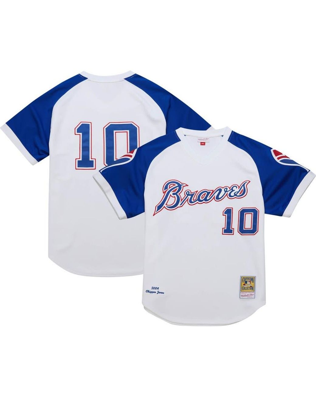 Mitchell & Ness Chipper Jones Atlanta Braves 2004 Cooperstown ...