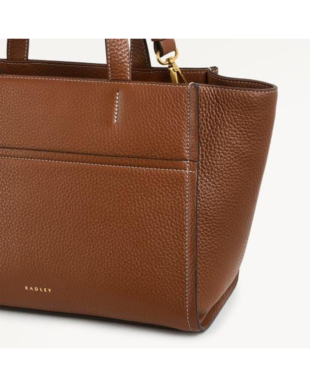 Radley Oak Street Ziptop Satchel Bag in Brown | Lyst