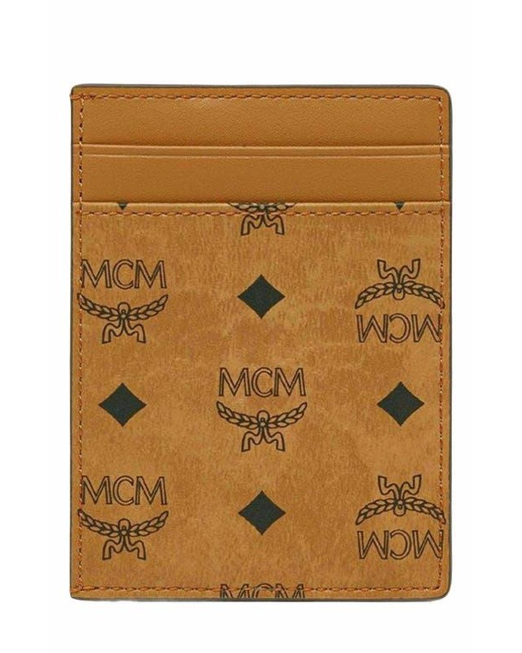 MCM Aren Card Case in Brown for Men | Lyst