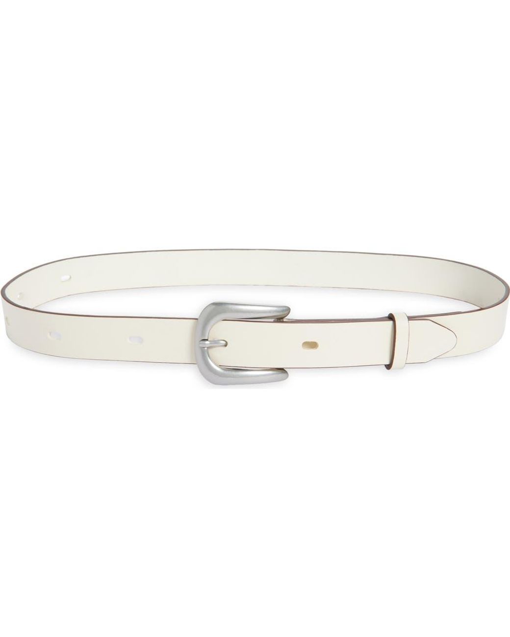 Rag & Bone Stevie Leather Belt in White | Lyst