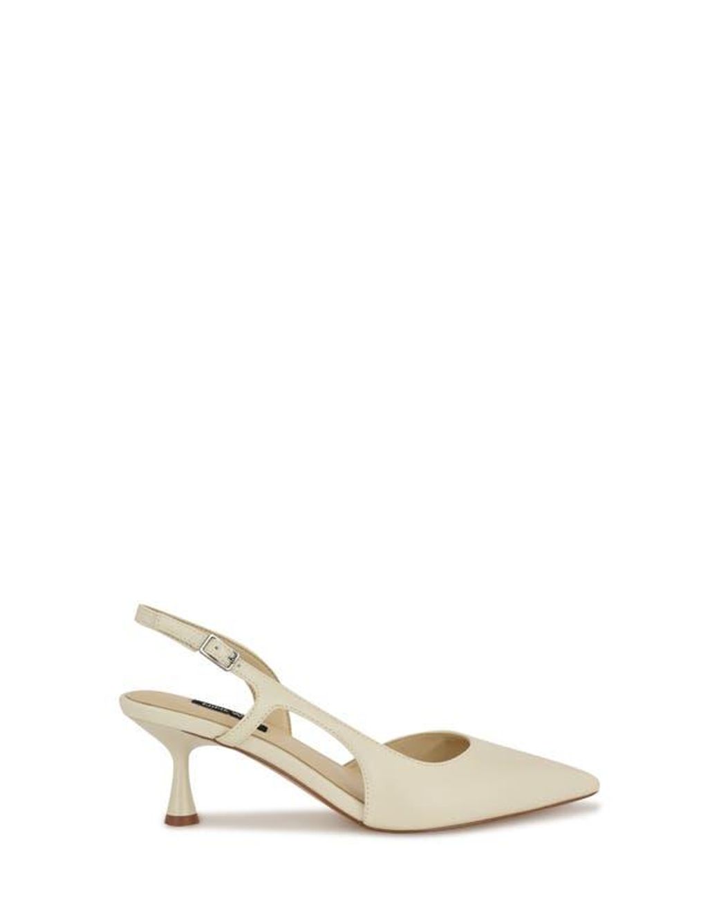 Nine West Renela Pointed Toe Slingback Pump in Metallic | Lyst