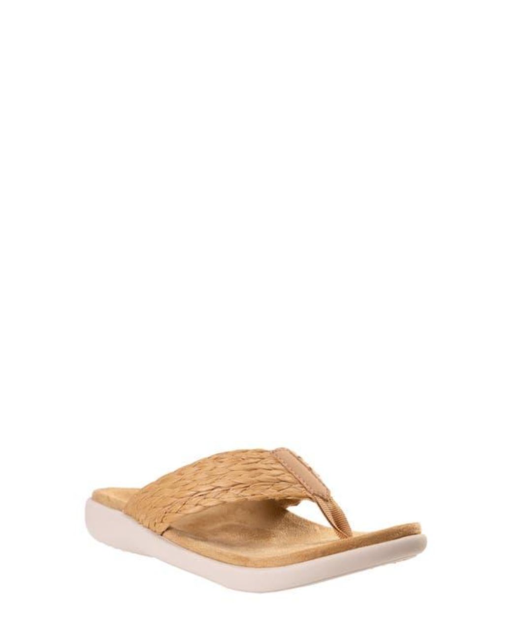 Revitalign Yumi Raffia Flip Flop in Natural | Lyst