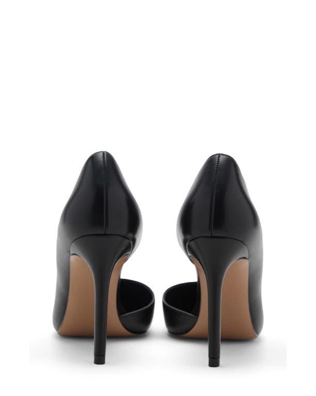 Mango Audrey Half D'Orsay Pump in Black | Lyst