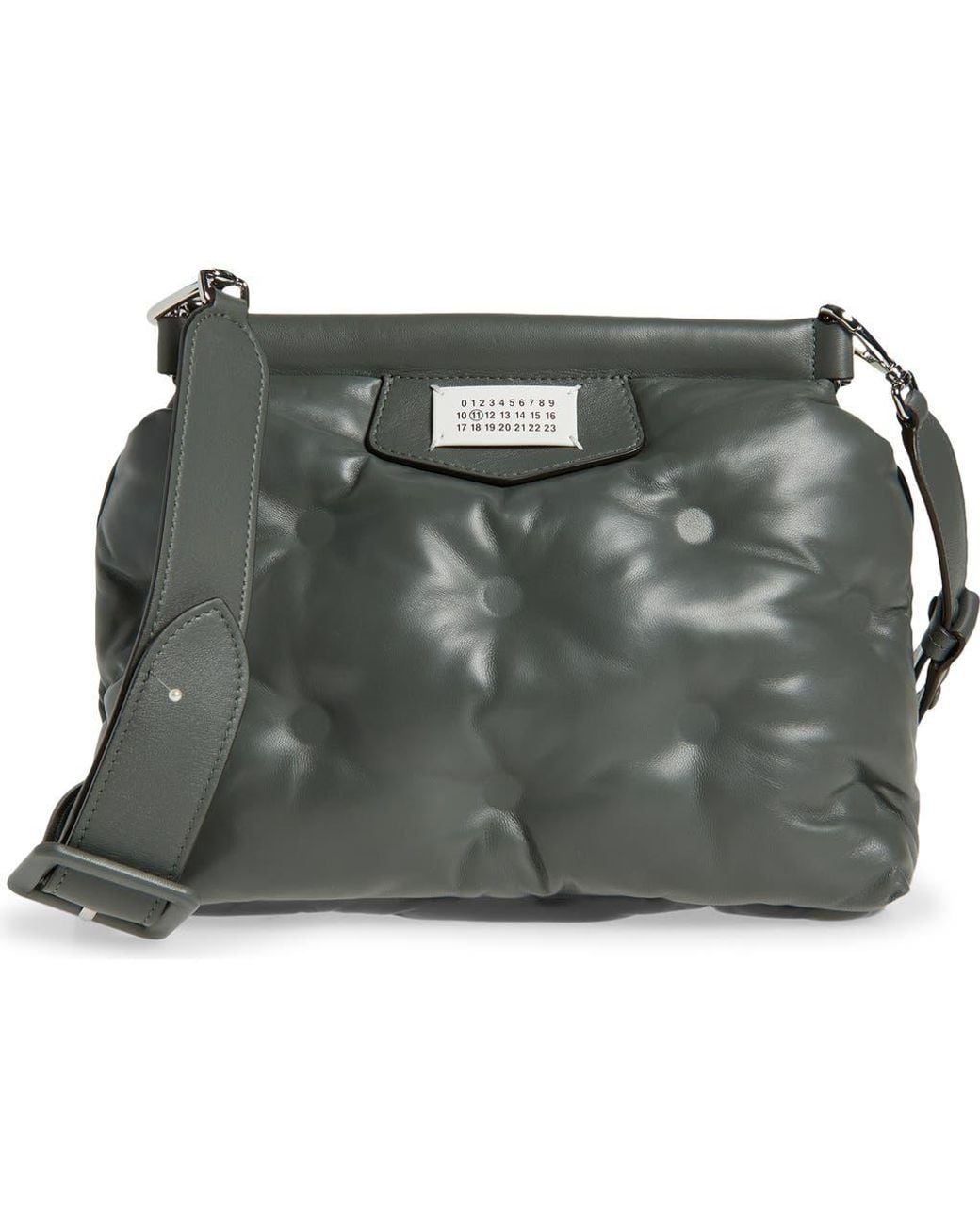 Maison Margiela Small Glam Slam Classique Leather Shoulder Bag in Green ...