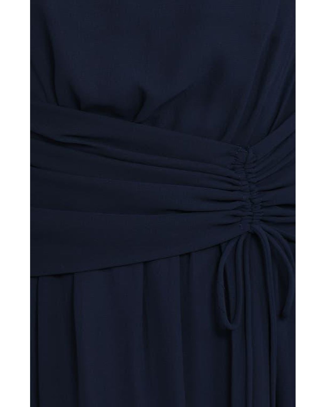 Petal & Pup Samara Long Sleeve Maxi Dress in Blue | Lyst