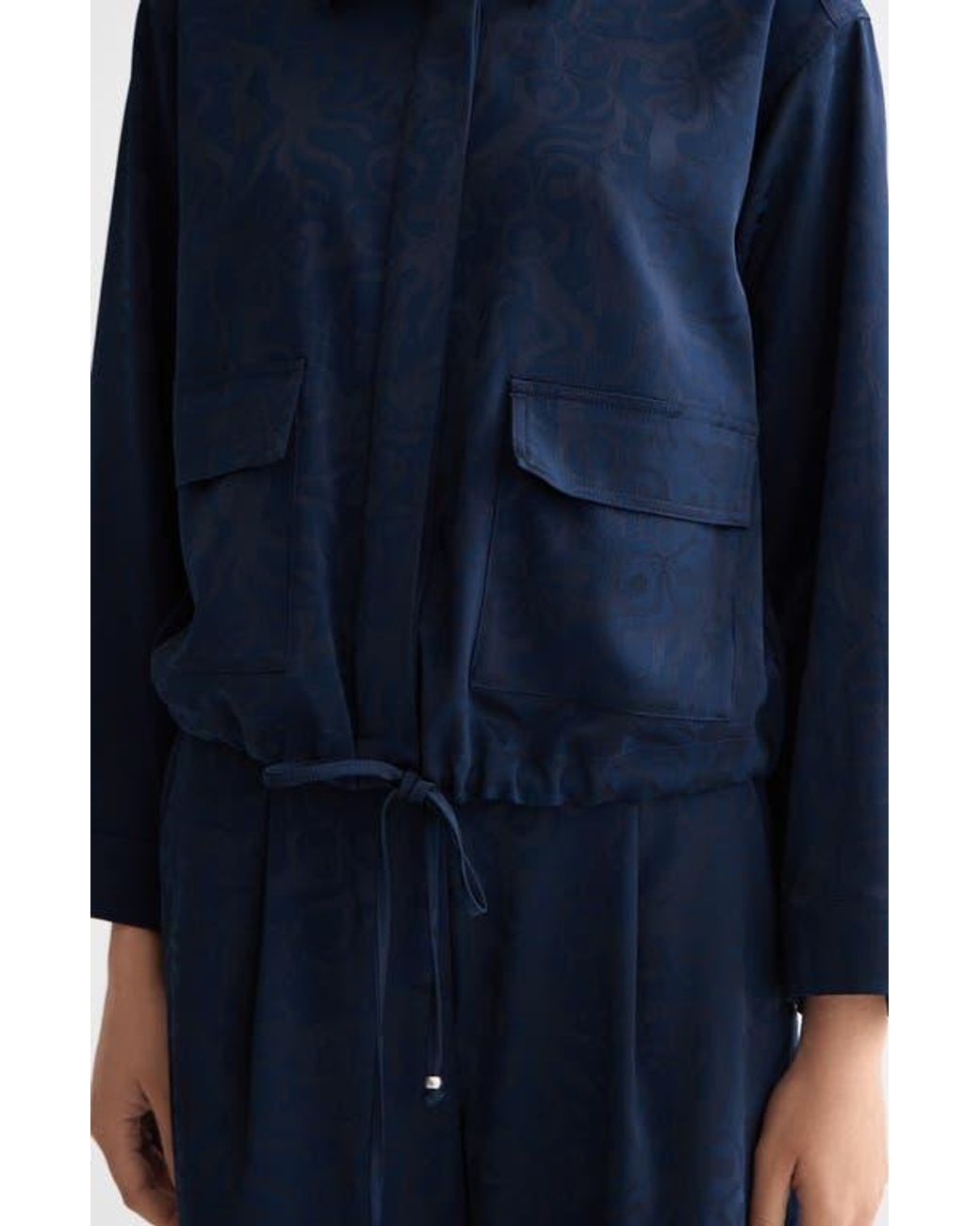 Scotch & Soda Paisley Jacquard Utility Shirt in Blue | Lyst