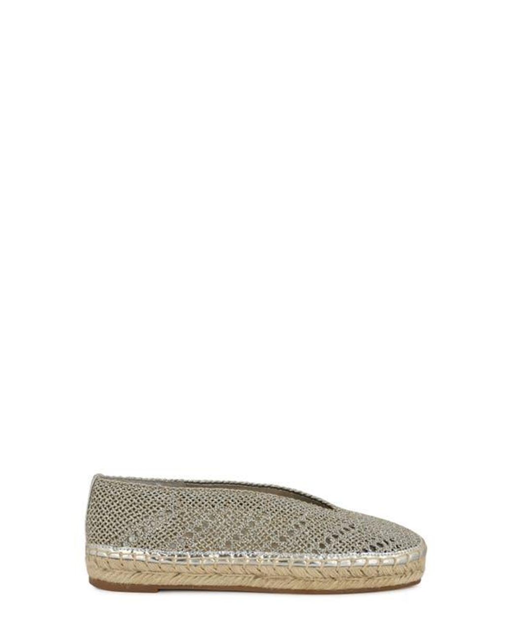 Nine West Rorie Woven Espadrille in Metallic | Lyst