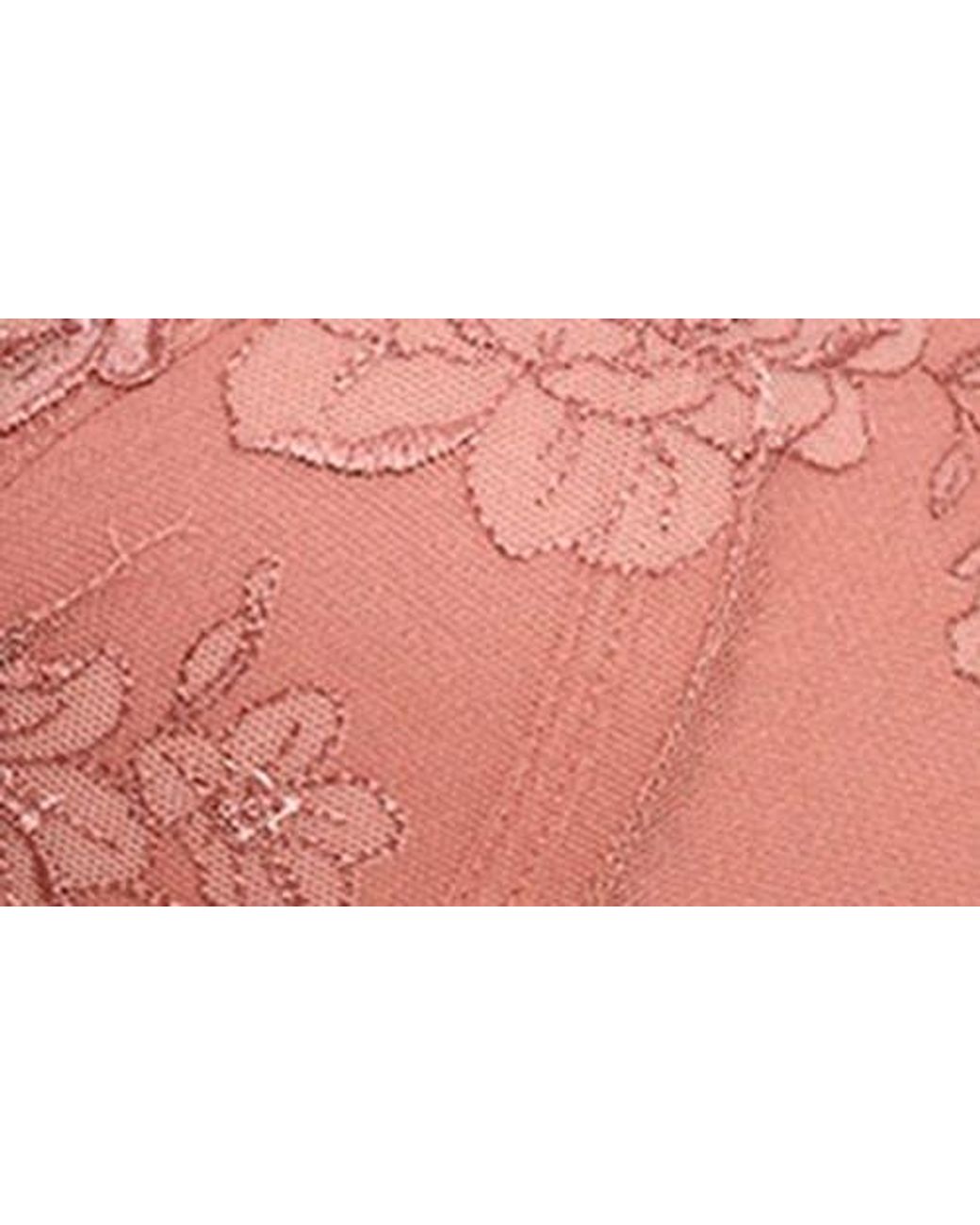 Elomi Teagan Padded Underwire Half Cup Bra in Pink | Lyst
