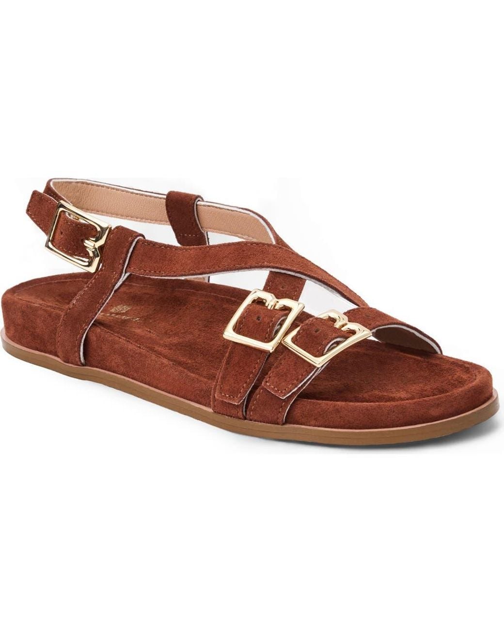 Bruno Magli Gianna Slingback Sandal in Brown | Lyst