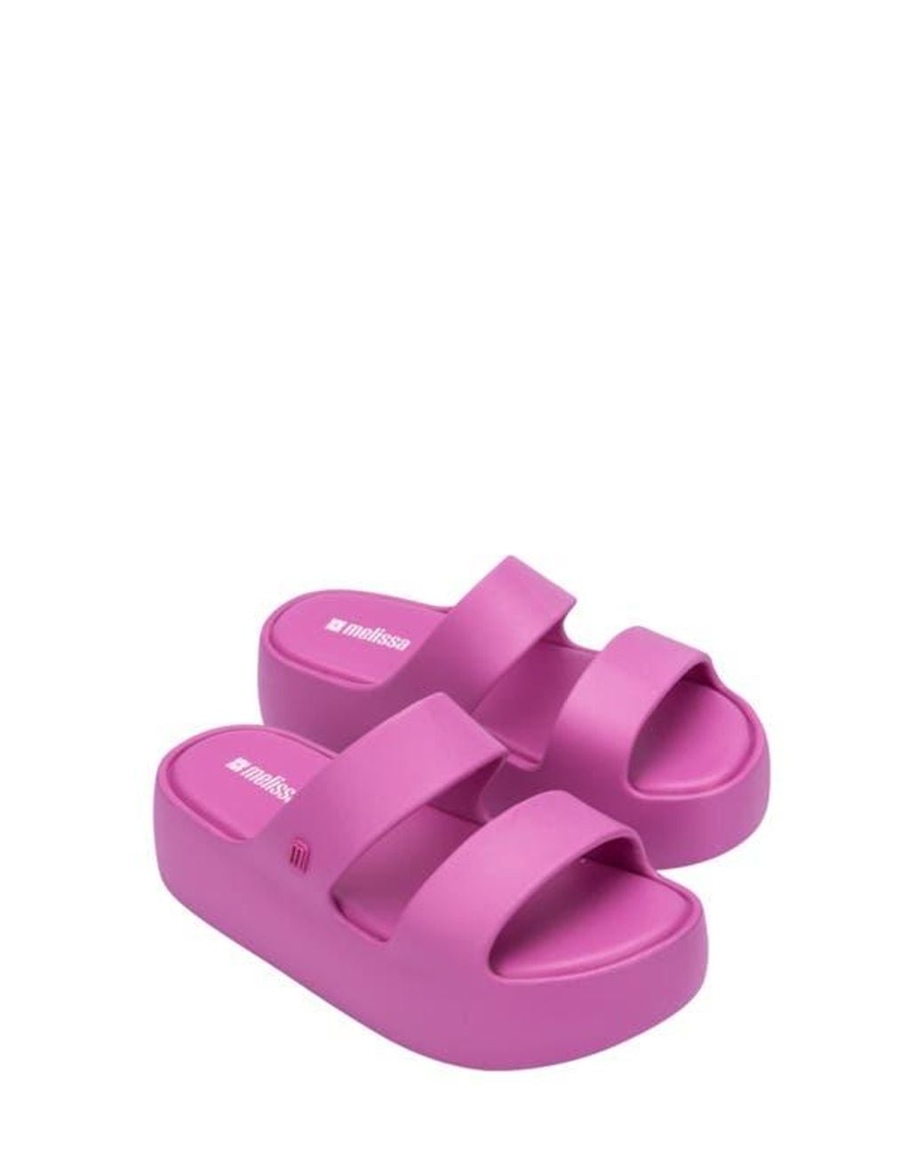 Melissa Free Line Platform Slide Sandal in Purple | Lyst