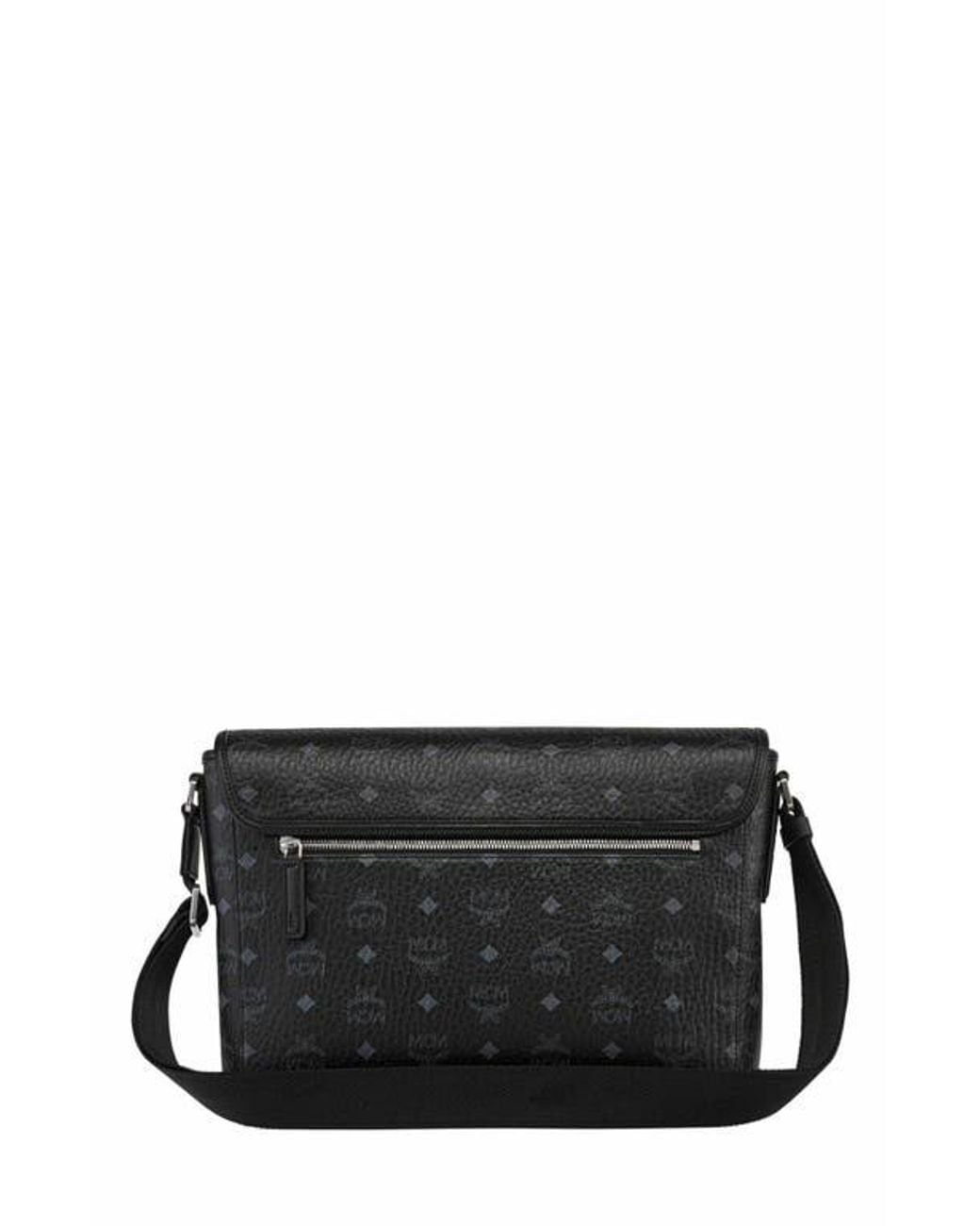MCM Aren Messenger in Black for Men | Lyst