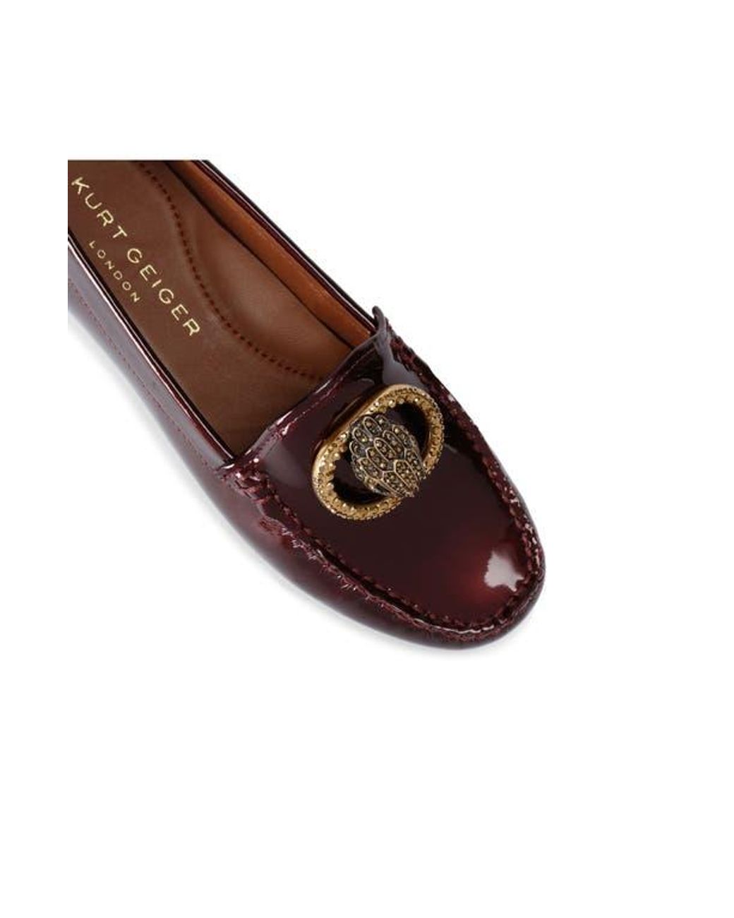 Kurt Geiger Chelsea Croc Embossed Loafer in Brown | Lyst