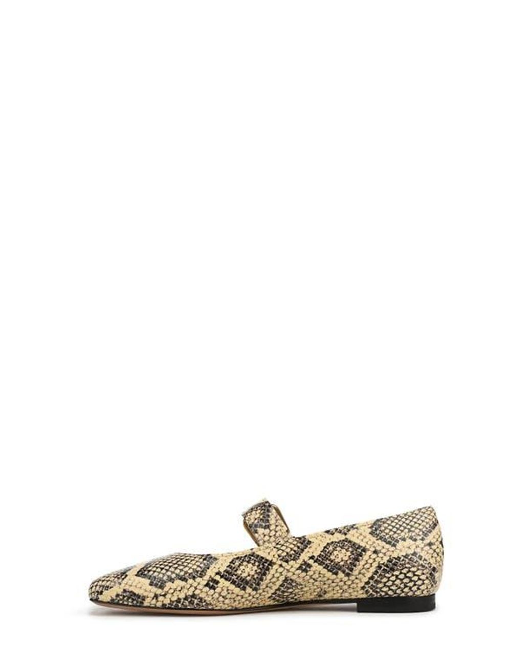 Vince Daniela Mary Jane Flat in Metallic | Lyst