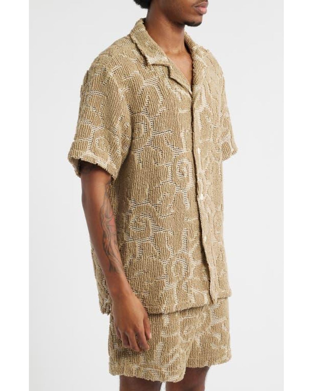 Oas Sunero Camp Shirt in Natural for Men | Lyst