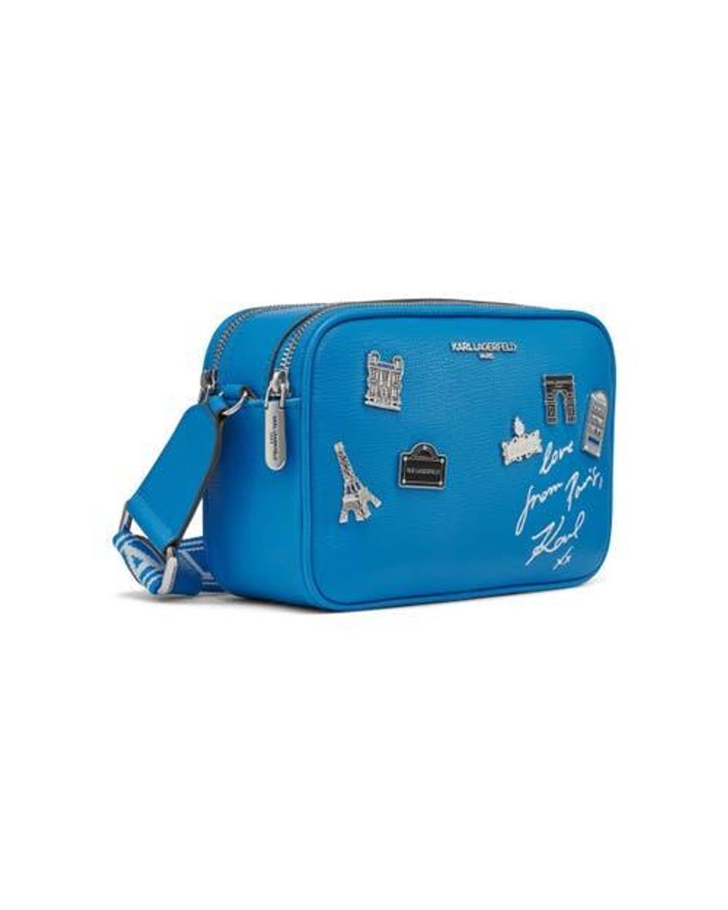 KARL LAGERFELD Maybelle Crossbody in Blue | Lyst