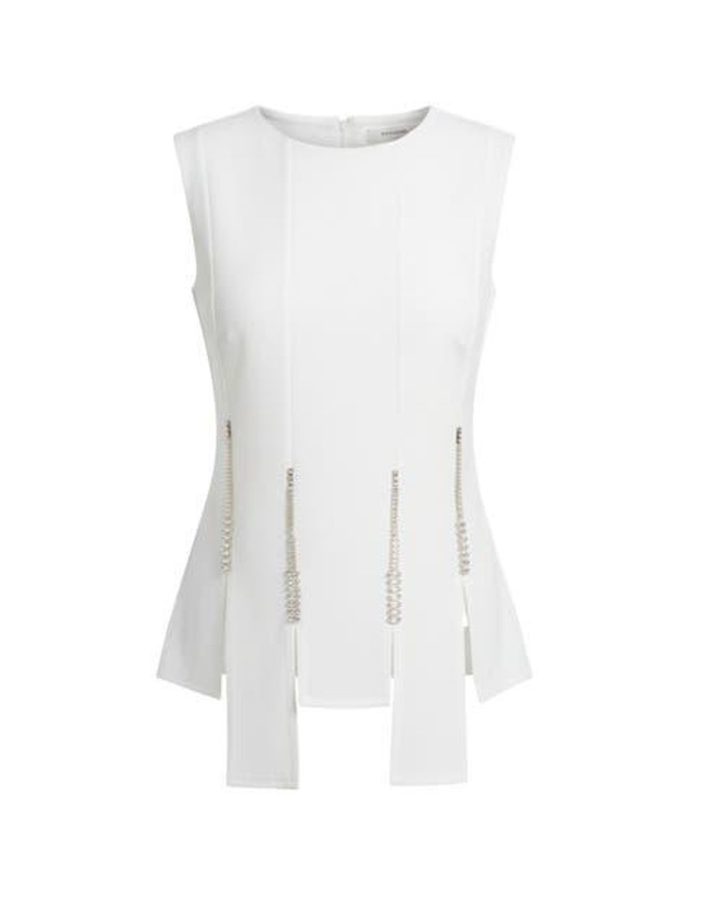 Akalia Freya Crystal Embellished Top in Black | Lyst