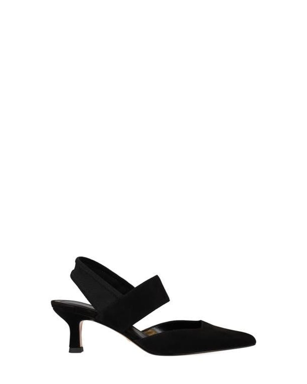 Pelle Moda Kiam Slingback Pointed Toe Kitten Heel Pump in Black | Lyst