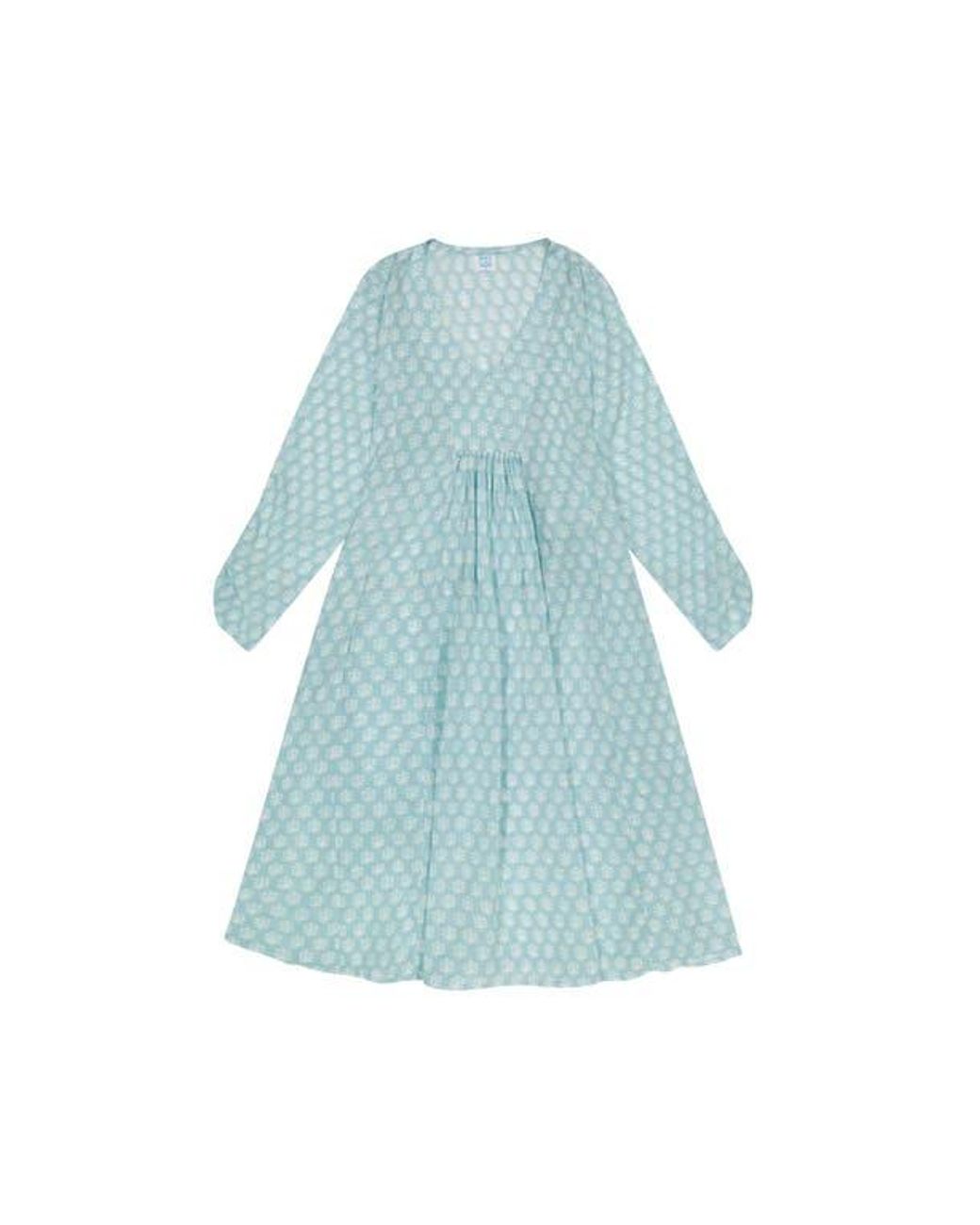 MER ST BARTH Le Reve St Barth Caftan Seafoam Booty in Blue | Lyst