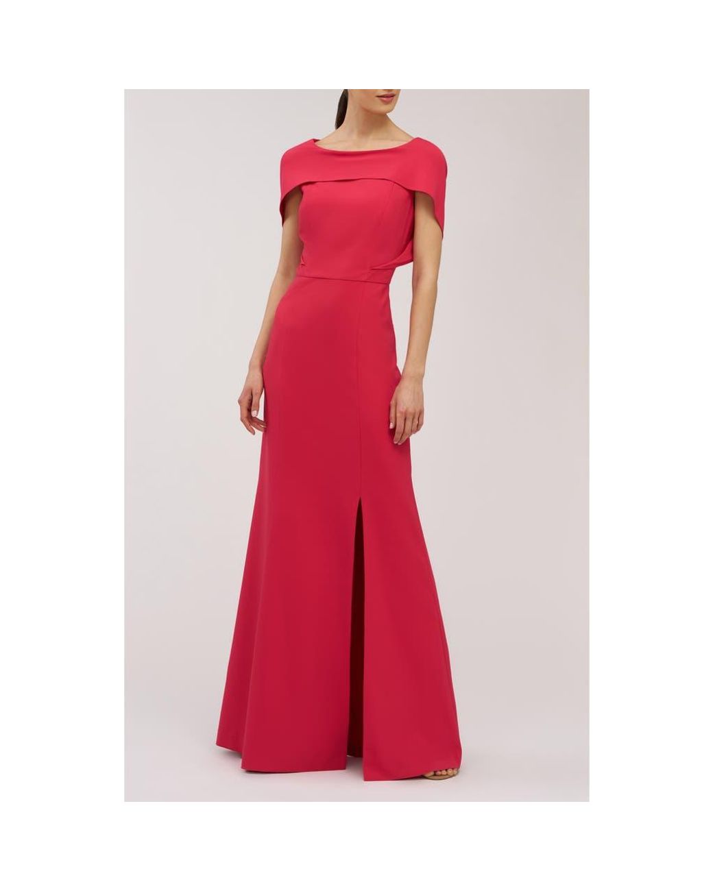 Kay Unger Tamara Capelet Mermaid Gown in Red | Lyst