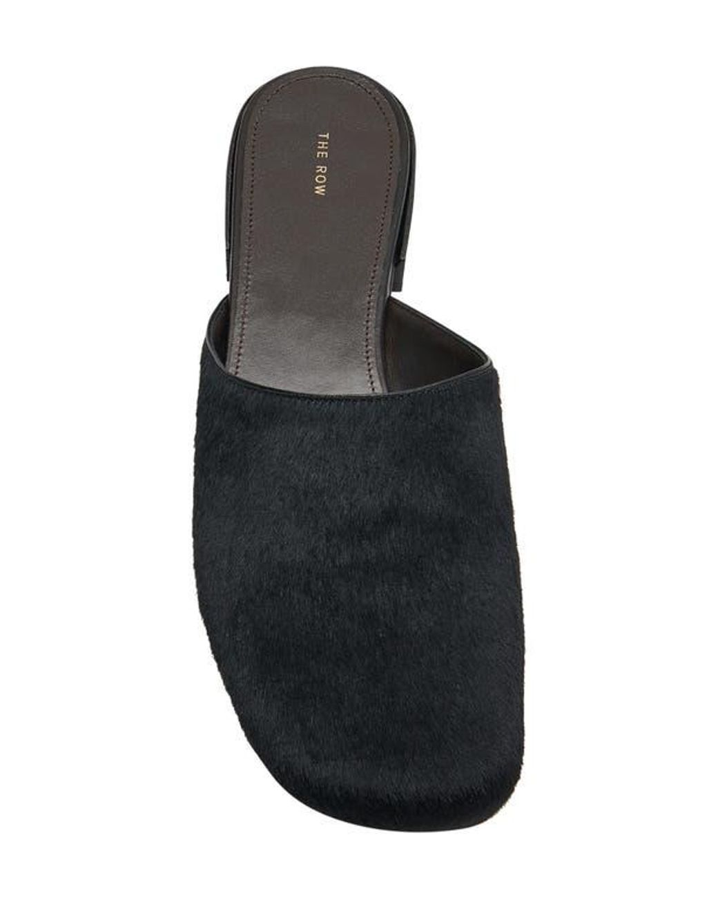 The Row Penelope Genuine Calf Hair Mule in Black | Lyst