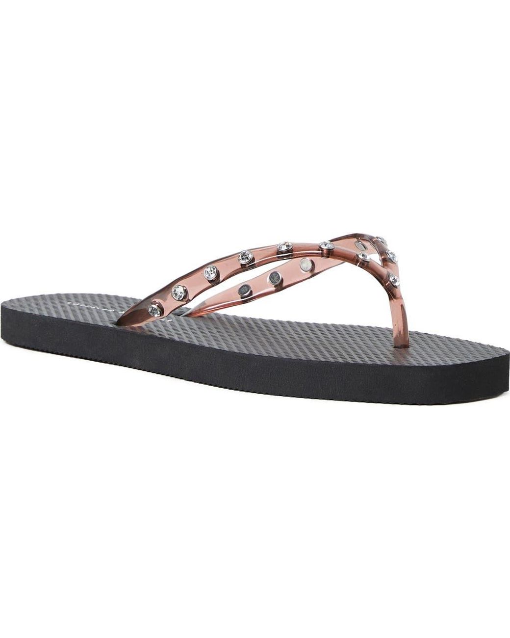 Loeffler Randall Taryn Jelly Flip Flop in Brown | Lyst