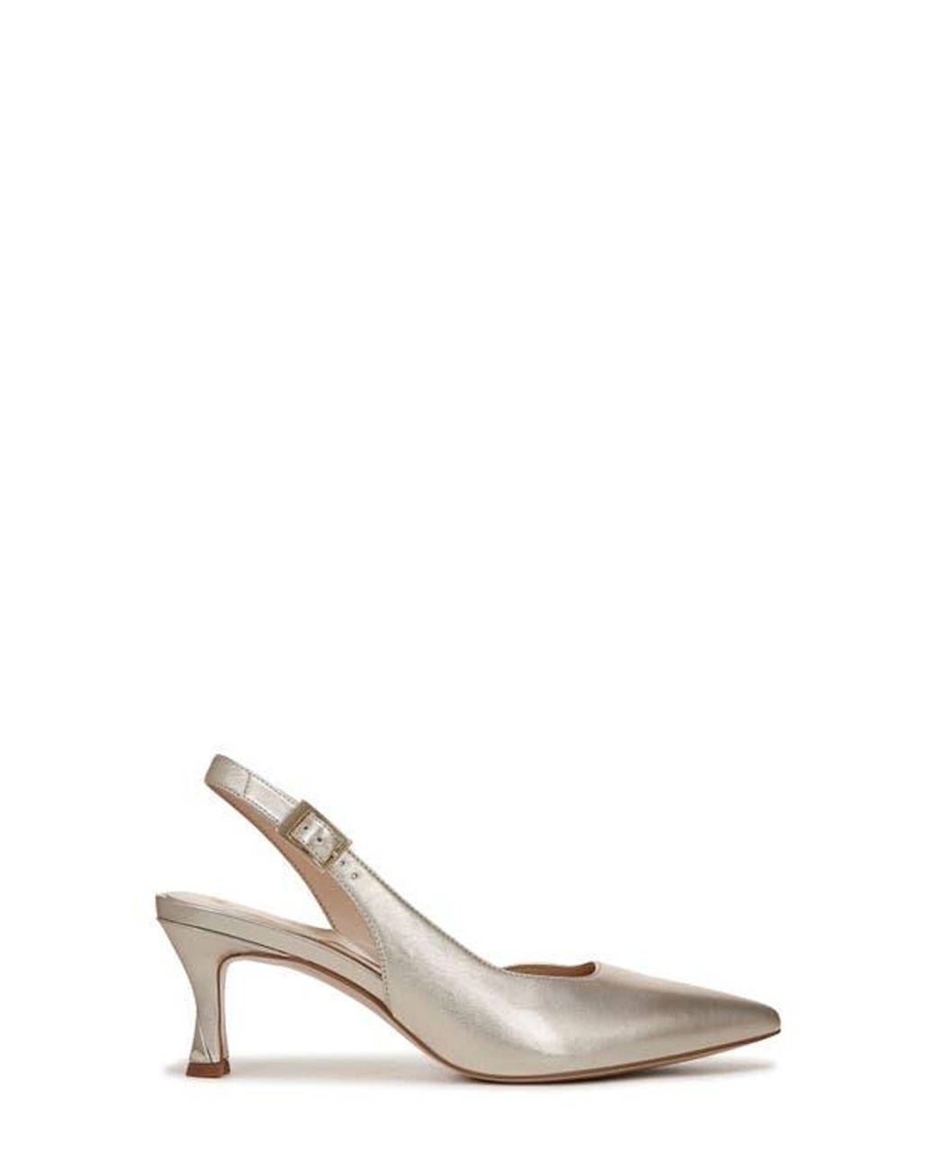 27 EDIT Naturalizer Felicia Slingback Pointed Toe Pump in White | Lyst