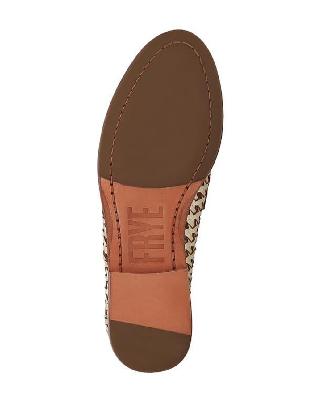 Frye Faith Woven Penny Loafer in Metallic | Lyst