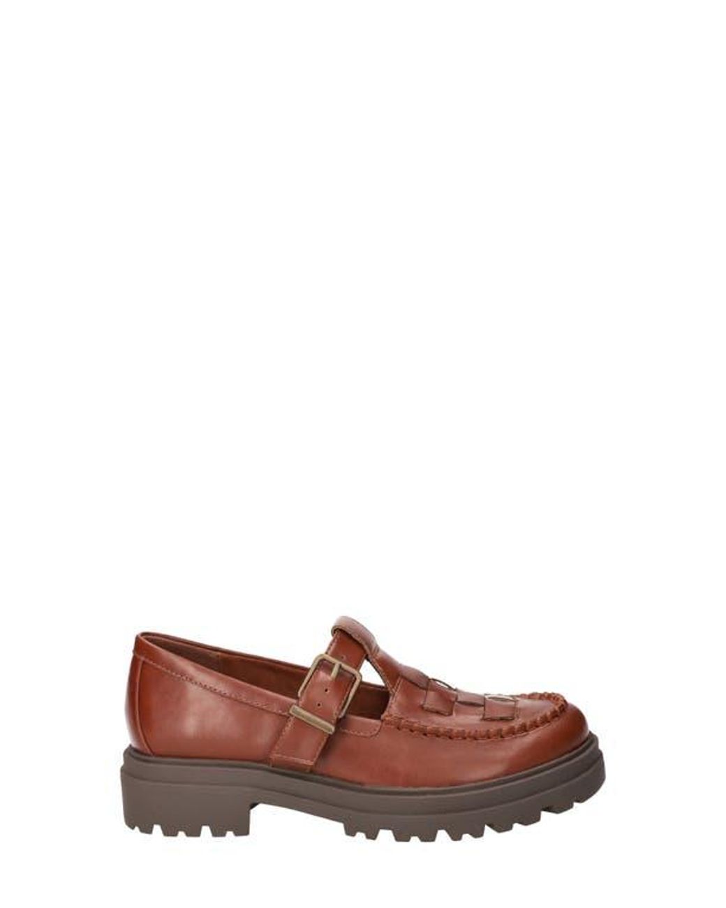 Bella Vita Makell Lug Sole Loafer in Brown | Lyst
