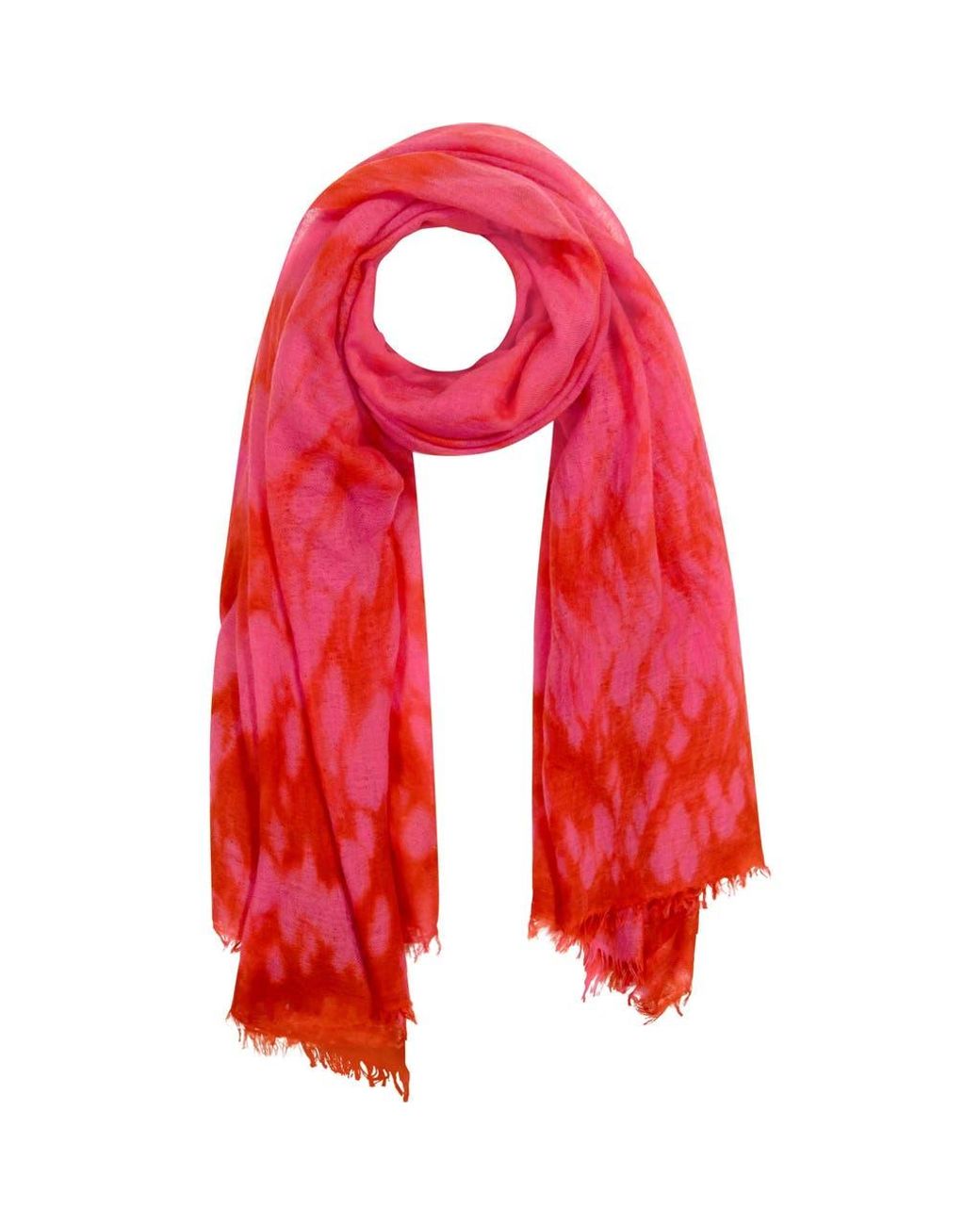 MER ST BARTH Cashmere Dip Dye Shawl in Red | Lyst