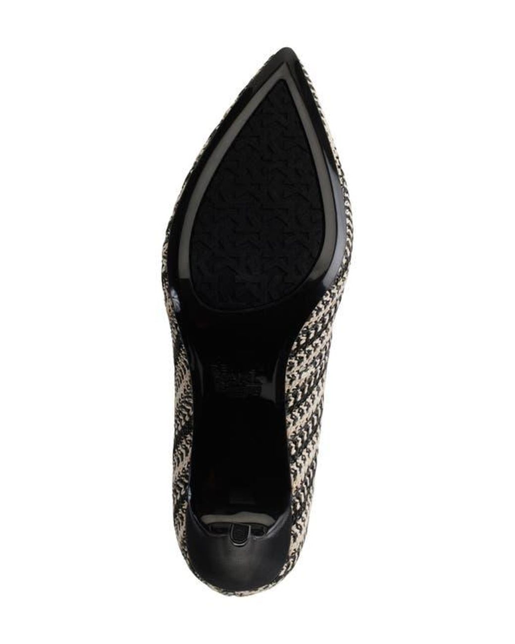 KARL LAGERFELD Royale Pointed Toe Pump in Black | Lyst