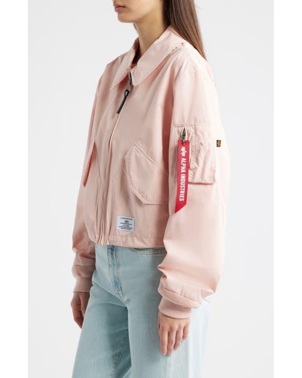 Alpha Industries Cwu 36/P Relaxed Flight Jacket in Red | Lyst