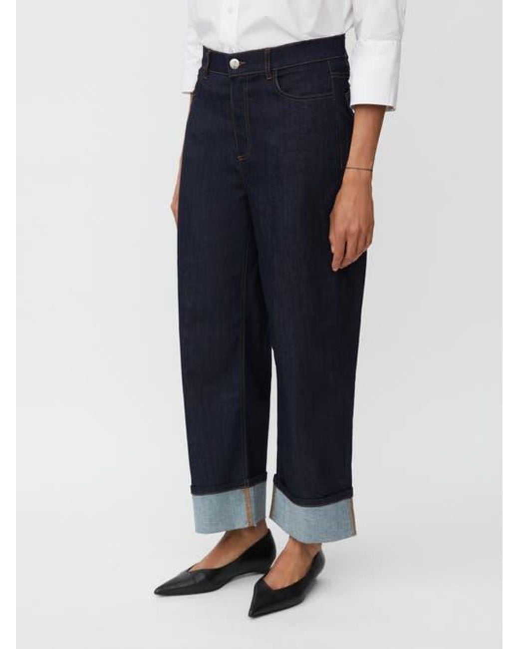 Masai Mapalvessa Loose Fit Turn Up Jeans in Blue | Lyst